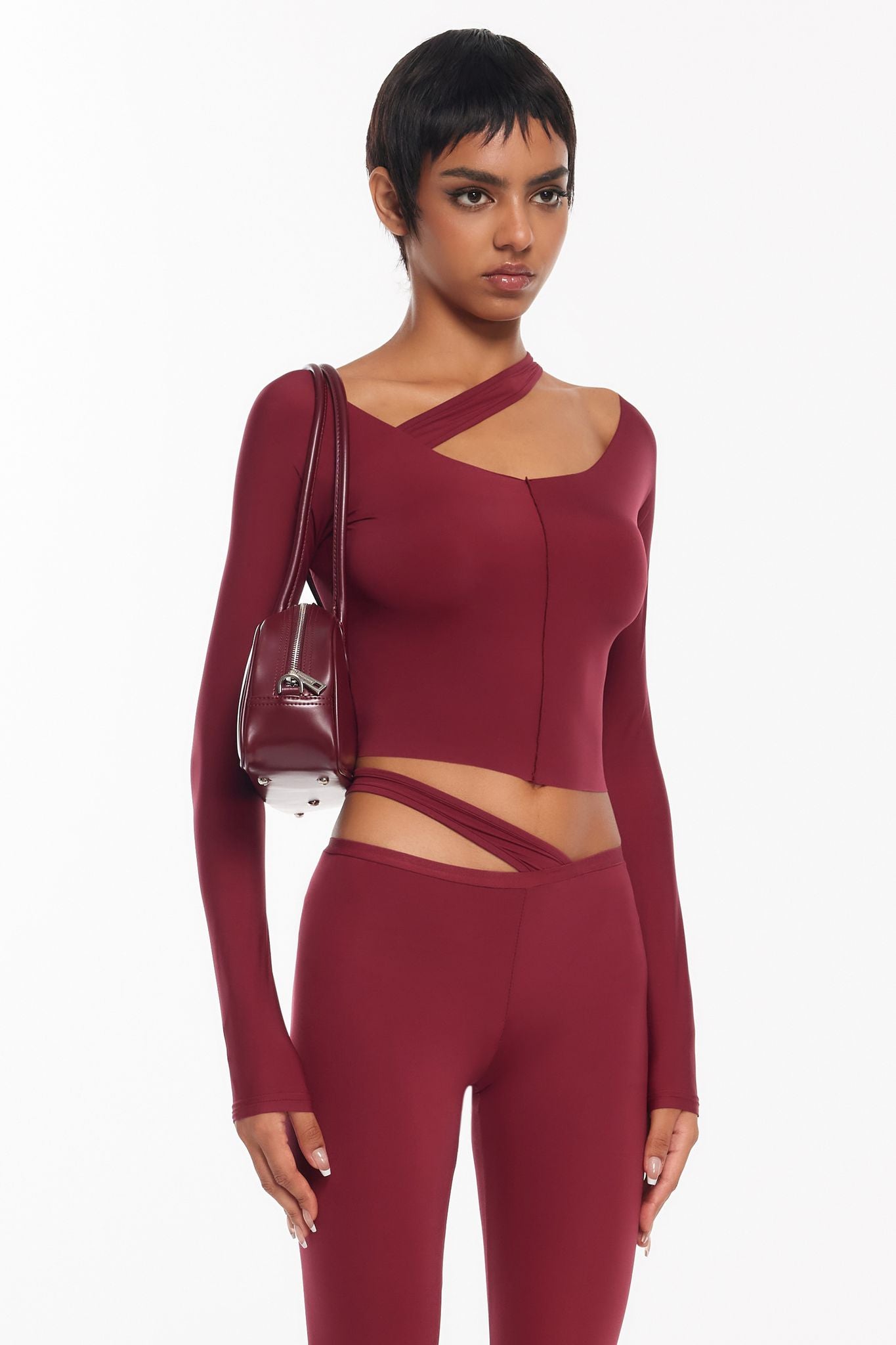 Hiko Top - Burgundy – THE KRIPT